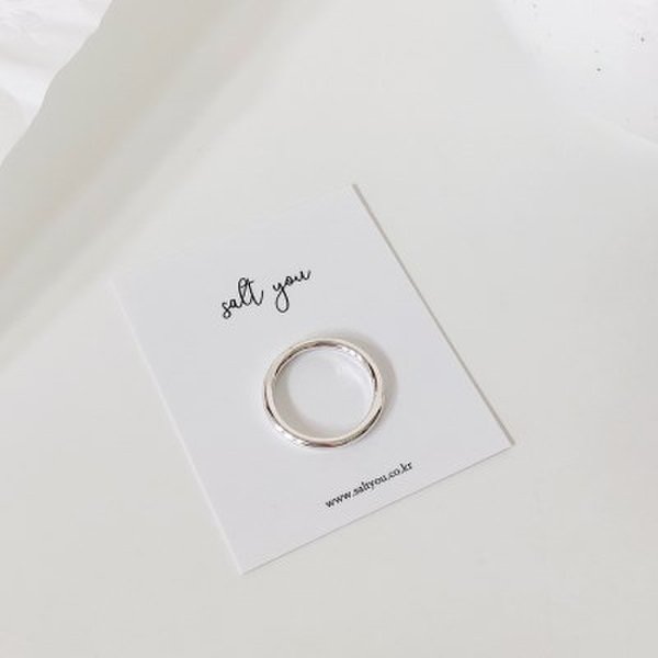 [92.5 silver] Bold simple ring - SSG.COM