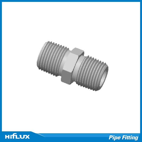 파이프 피팅 (Pipe Fitting) - Hex Nipple (HNR) - 3/4 NPT-3/4 PT - SSG.COM