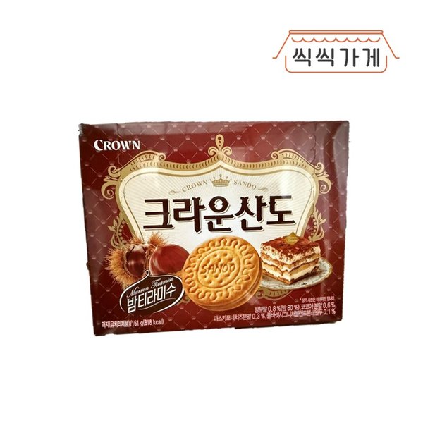 [씩씩가게] 크라운산도 밤티라미수 161g - SSG.COM