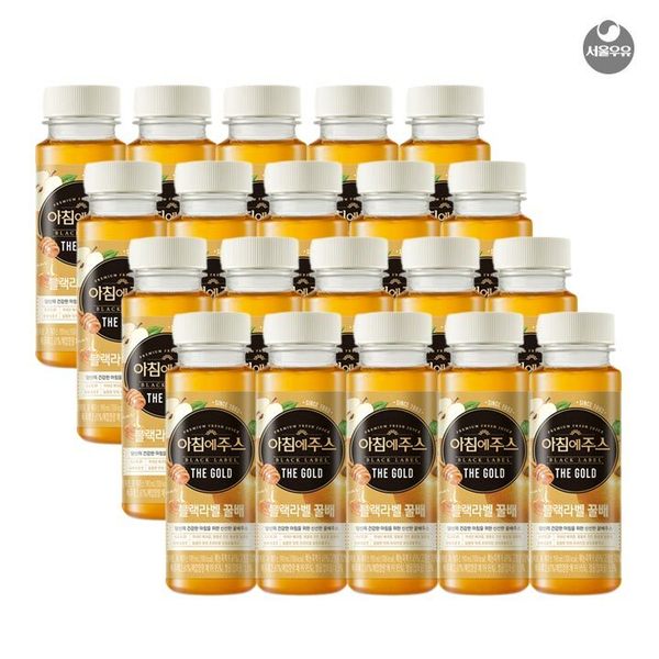 서울우유 아침에주스 블랙라벨 꿀배 190ml 20개_미판매 - SSG.COM