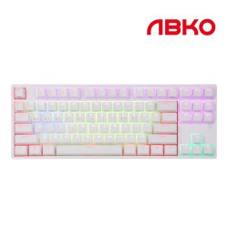 앱코 KN01 텐키리스 PBT RGB 무접점 게이밍 키보드 화이트 55g - SSG.COM