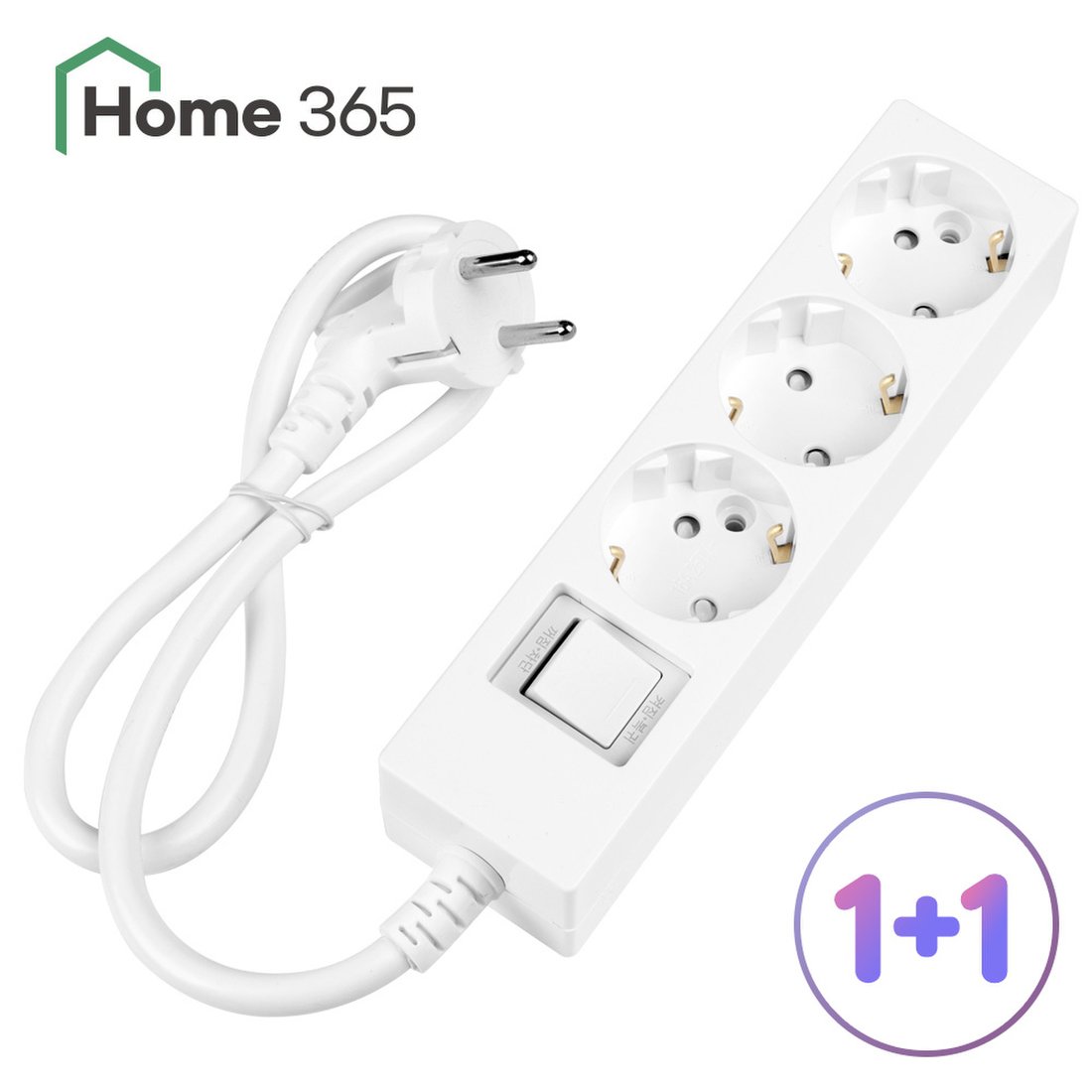 1+1 홈365 국산 과부하차단 멀티탭 3구 0.7m / 16A 멀티콘센트, 이마트몰, 당신과 가장 가까운 이마트