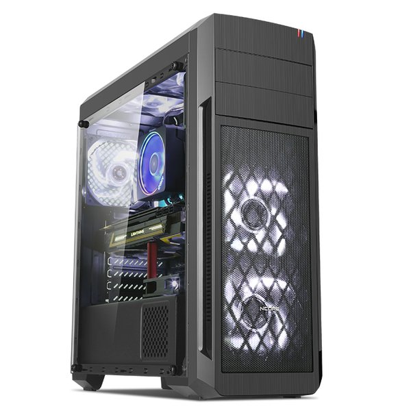 앱코 NCORE 아수라 USB3.0 풀 아크릴 윈도우 미들타워 케이스 블랙 - SSG.COM