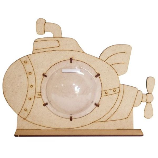 우드공예 DIY MDF 우드 저금통(잠수함)+투명반구세트 소 10개 - SSG.COM