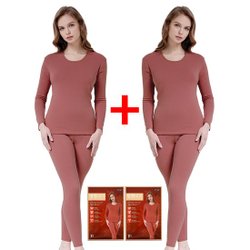 JHWIAP65 여성 긴팔 기모 내복 세트 2SET - SSG.COM