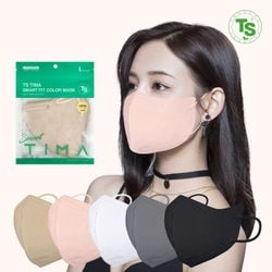[총 100매] TS TIMA 스마트핏 컬러 마스크 KF94 (컬러5종x각20매) 대/중/소 선택 - SSG.COM