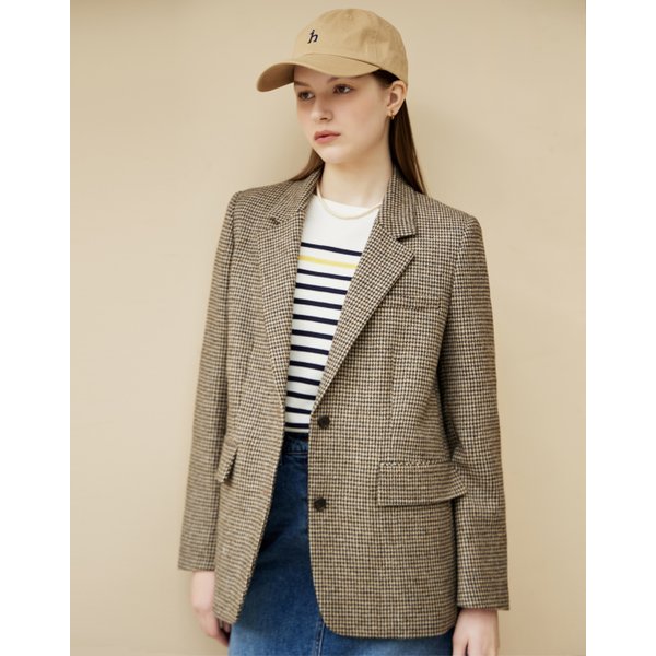 [HSJA-4A101] 헤지스레이디스 브라운 하운드투스 자켓 - SSG.COM