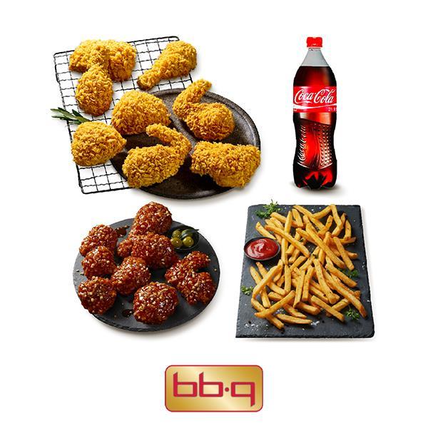 [BBQ] 황금올리브치킨+오리지날양념반마리+BBQ감자튀김+콜라1.25L - SSG.COM