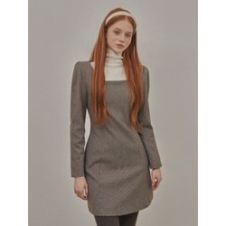 [TWEE] 터시 핀턱 스퀘어 체크원피스 - SSG.COM