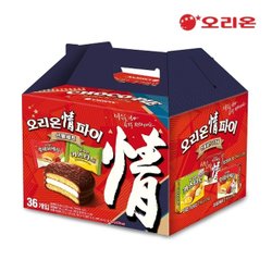 오리온 정 선물세트(초코파이12p+카스타드12p+후레쉬베리12p) - SSG.COM
