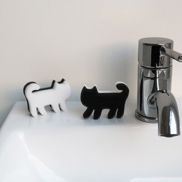 미니 고양이 양면 매직블럭 수세미 6p - SSG.COM