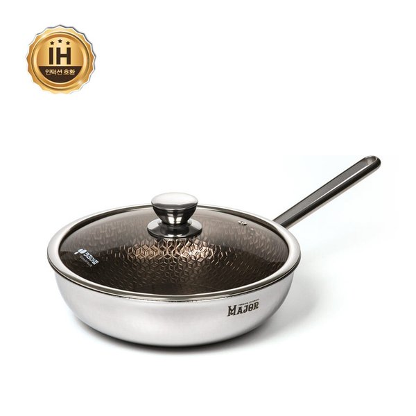키친아트 메이저 스텐 스텐레스 통5중 궁중팬 편수 냄비 후라이팬 18cm - SSG.COM