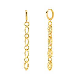 여자 순금 원터치 귀걸이 컷팅 체인 24K 3.75g 18k링 - SSG.COM