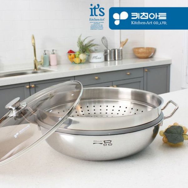 일품 통삼중 스텐레스 인덕션 3ply 2단찜솥 30cm - SSG.COM
