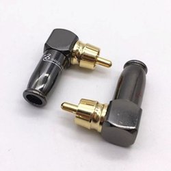 RCA 어댑터 직각 L형 M 플러그 커넥터 오디오 비디오 - SSG.COM