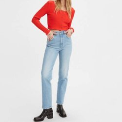 70 년대 하이 슬림 스트레이트 여성용 청바지 Y2K_A0898-0019_KG - SSG.COM