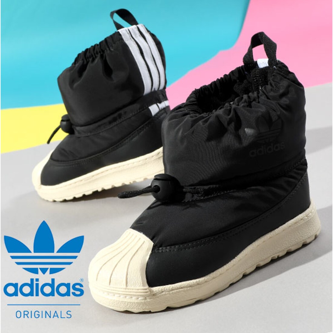 친환경 재생 소재가 사용된 유아용 슈퍼스타 360 부츠(ID9465), 신세계백화점