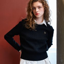 WOMAN GNRL 에센셜 케이블 풀오버 [BLACK] / WBC1L05503 - SSG.COM