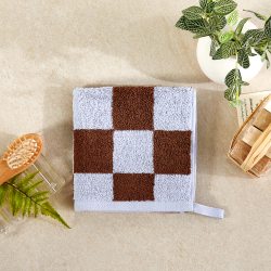 [모던하우스] 빅 체커보드 핸드타월 BROWN 34X34cm 65g - SSG.COM