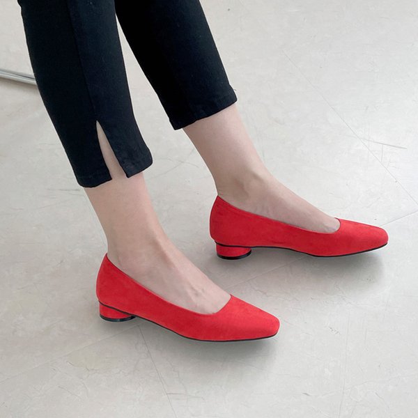 2Type 슬림 스퀘어라인 단화 여성 플랫슈즈 2cm - SSG.COM