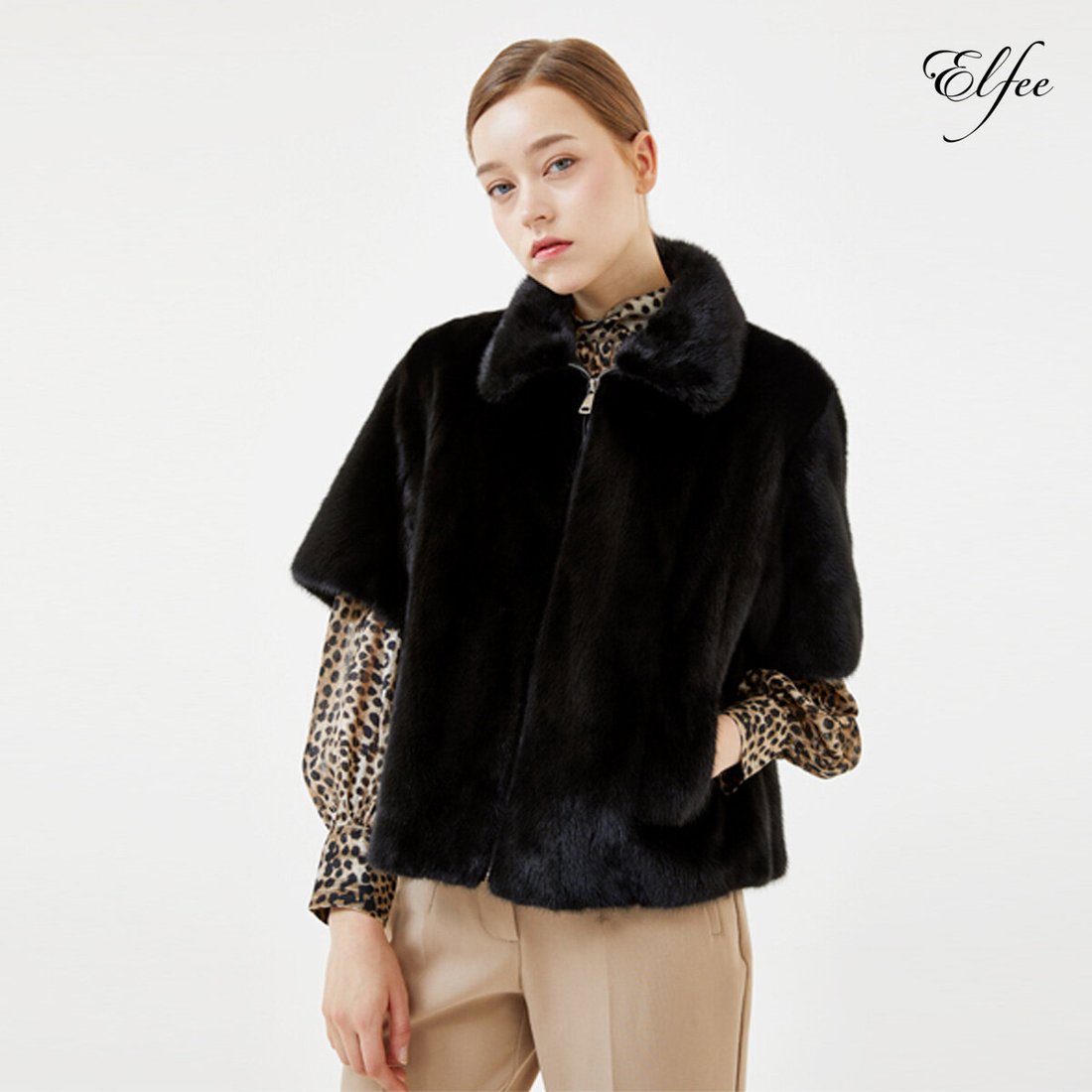 진도 엘페 휘메일 풀스킨 하프 밍크 재킷 - 블랙(EJ06), 믿고 사는 즐거움 SSG.COM