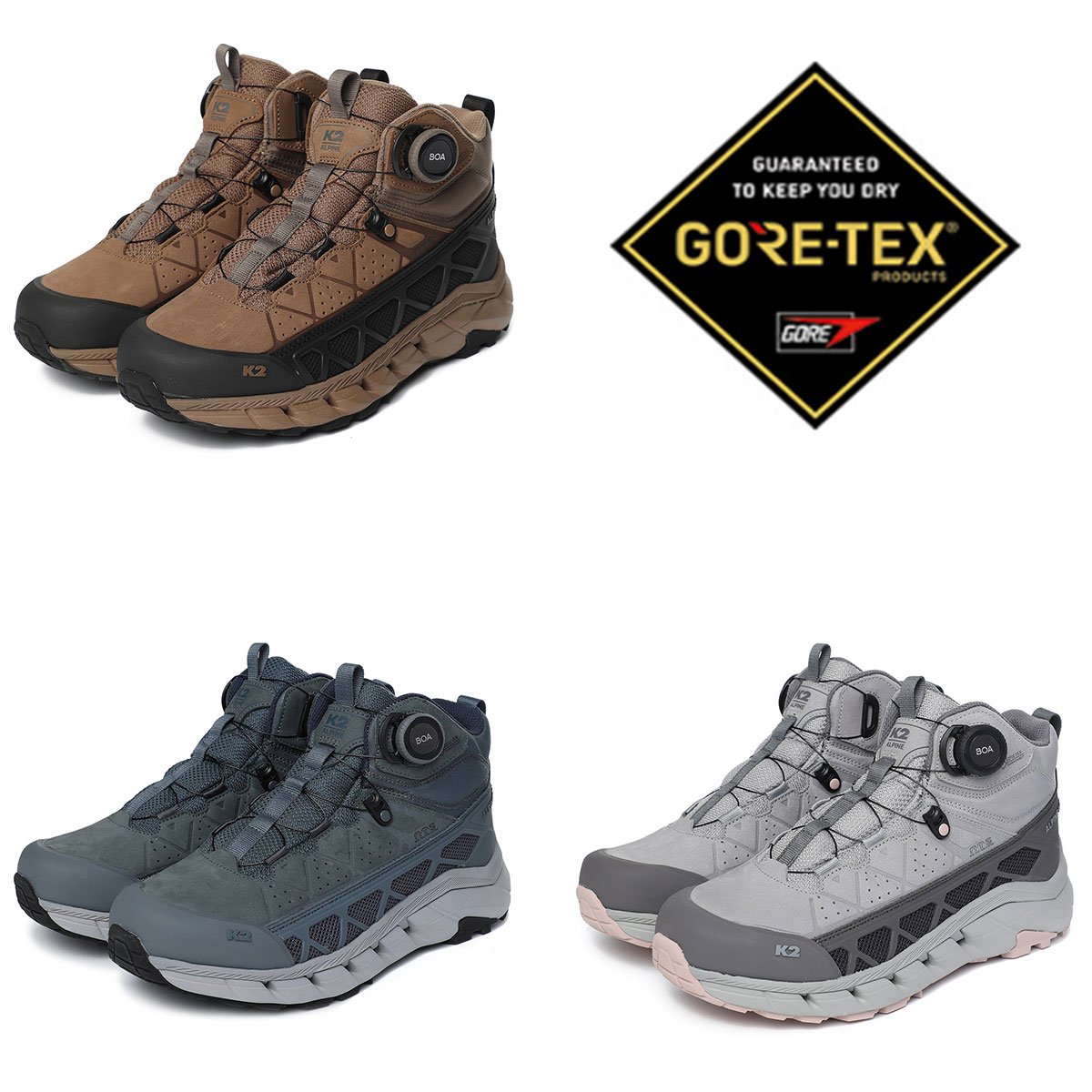 [K2] 그라우스 / 남여공용 고어텍스 방수 중등산화 (KUS23G01/KWS23G03) (3355) - SSG.COM