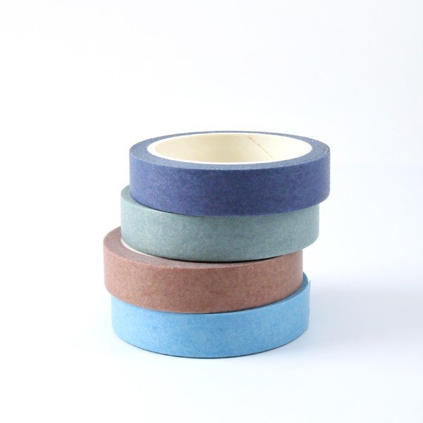 BT 마스킹테이프 4SET 빈티지 블루 amp그레이 세트_P333006735 - SSG.COM