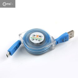 [ITA643] Coms USB/Micro USB(B) 케이블(LED/자동감김) 1M - SSG.COM