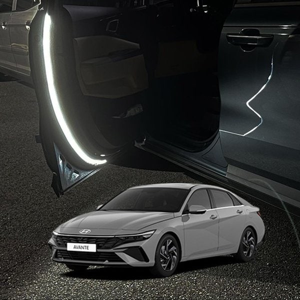 아반떼CN7 LED 도어라이트 경고등 LED바만 추가 웜화 - SSG.COM