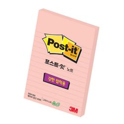 3M 포스트 잇 강한점착용 베이비핑크 102x152mm 1p - SSG.COM