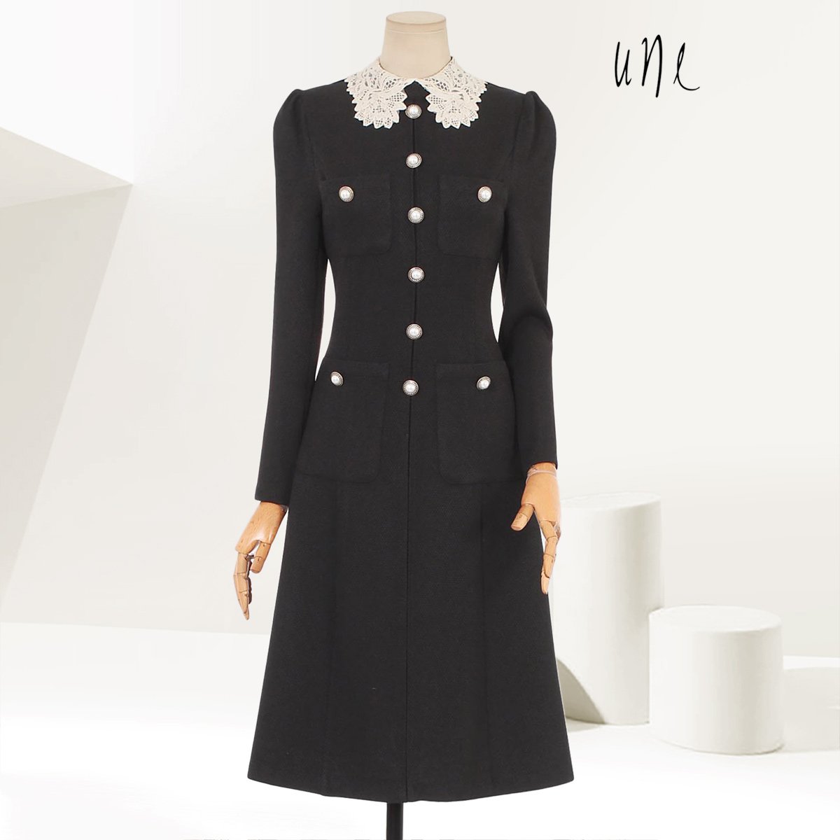 윈(une) [77까지]레이스플랫 클래식원피스 - SSG.COM