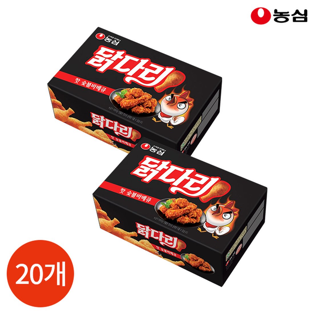 농심 닭다리 핫 숯불바베큐맛 66g x 20개, 믿고 사는 즐거움 SSG.COM
