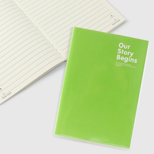 투명 커버 유선 노트 A5 미니 줄공책 그린 - SSG.COM