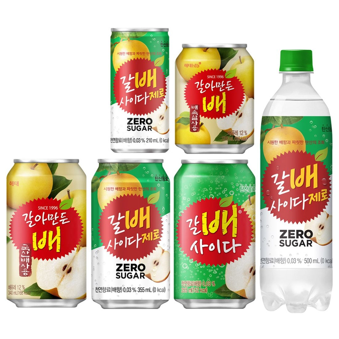 갈아만든배 갈배사이다 제로 340ml 355ml 6종, 믿고 사는 즐거움 SSG.COM