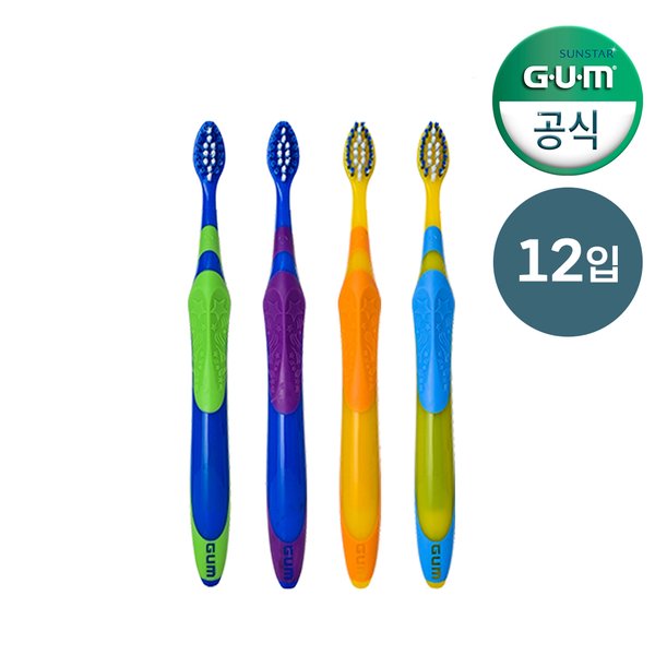 GUM 치과 어린이 유아 칫솔 221 12개입 - SSG.COM
