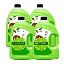 귀찮아 주방세제 라임향 3L 4개 - SSG.COM