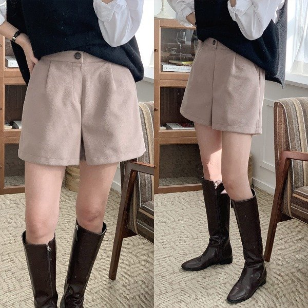 여성 울모직 반바지 겨울 뒷밴딩 3부팬츠 (PTS-520) - SSG.COM