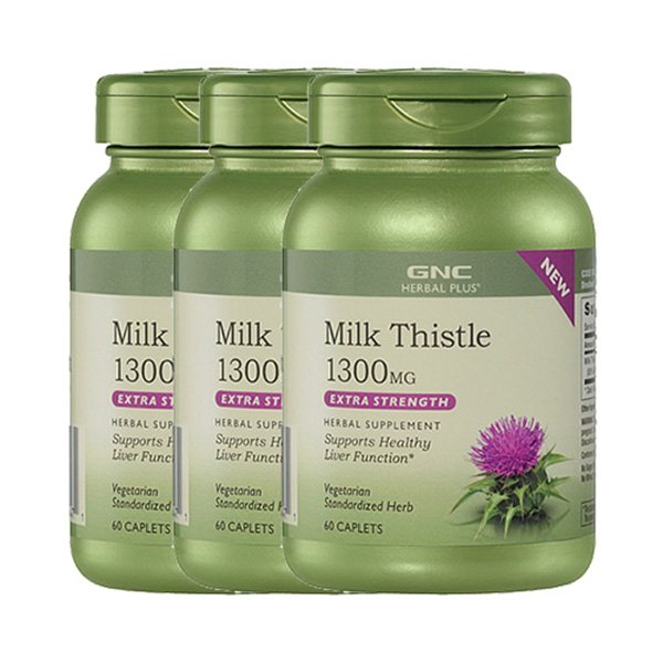 [해외직구] GNC 밀크시슬1300 1300mg 60정 x3 - SSG.COM