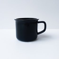 [란데르스] 에나멜러스 도자기 홈카페 머그컵 370ml 블랙 - SSG.COM