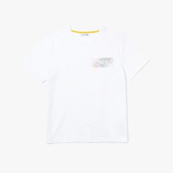 21FW LACOSTE 워딩 컬러 자수 티셔츠 TF7060-51N 001 - SSG.COM