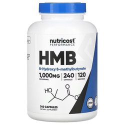 [무배]뉴트리코스트 HMB, B-하이드록시-B-메틸부티레이트, 1,000mg, 캡슐 240정 - SSG.COM
