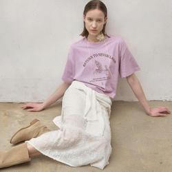 ALICE BOXY COTTON DROP TEE T6815SG - SSG.COM