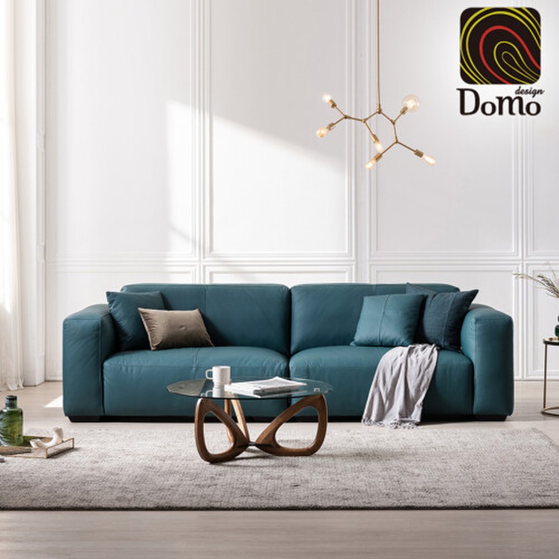 [도모디자인] NEW 로간 4인 구스다운 천연면피(Top Grain) 가죽 소파, 믿고 사는 즐거움 SSG.COM