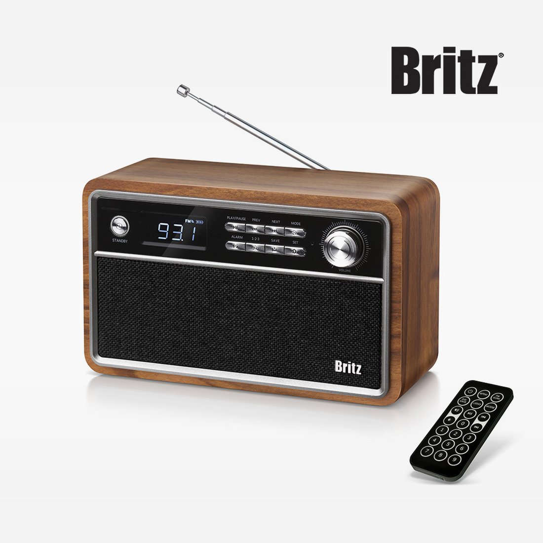 브리츠 BA-MK300 휴대용 무선 블루투스 스피커 미니 효도 소형 라디오 알람시계 AUX BAMK300, 믿고 사는 즐거움 SSG.COM