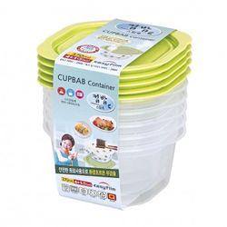 쿨 컵밥 냉동밥 소분용기 밀폐용기 소 370ml 5P X ( 2매입 ) - SSG.COM