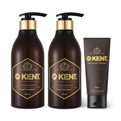 [KENT] 켄트 로얄 콤플렉스 탈모샴푸세트 (500ml x 2p + 100ml) - SSG.COM