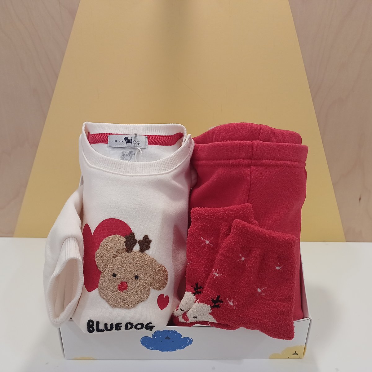 CR)하트 루돌프상하,양말 선물세트(43C13-610-12+43C12-810-03) - SSG.COM