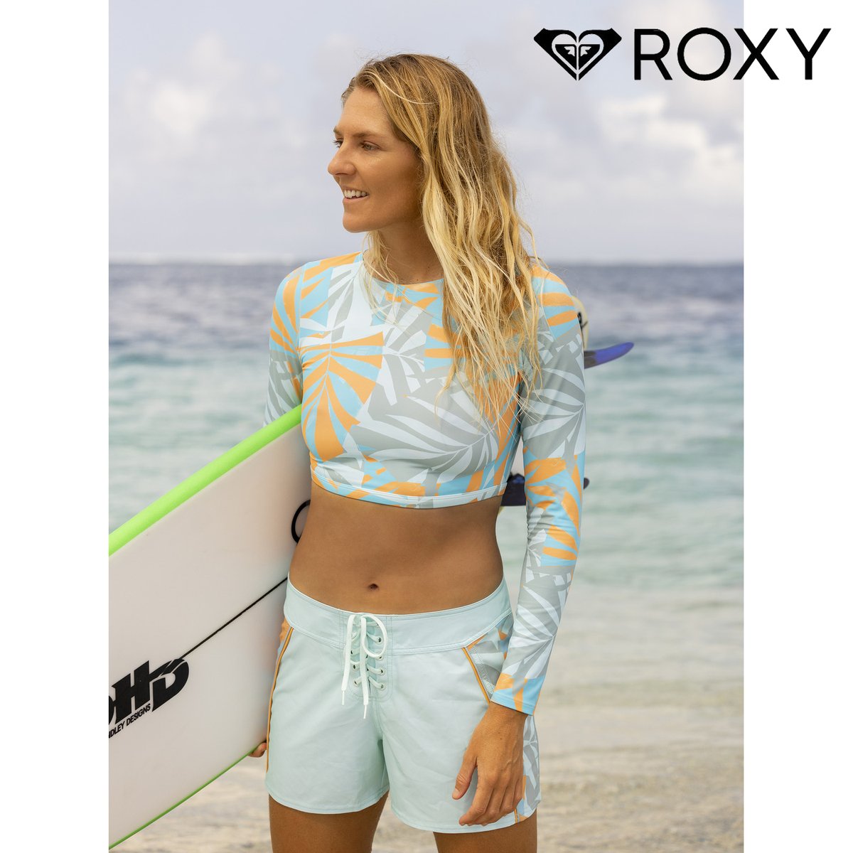 크롭 래쉬가드 ROXY PRO NOSE RIDE CROP LYCRAS (RD21RS036) - SSG.COM