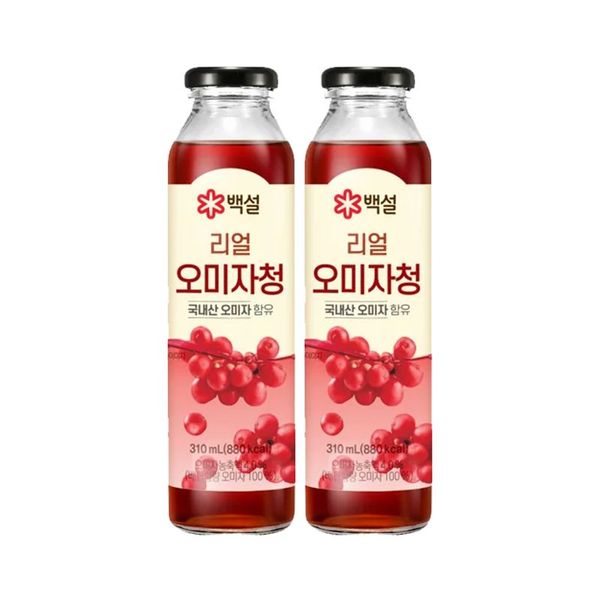 [CJ]백설 리얼오미자청 310ml x2개[35010675] - SSG.COM