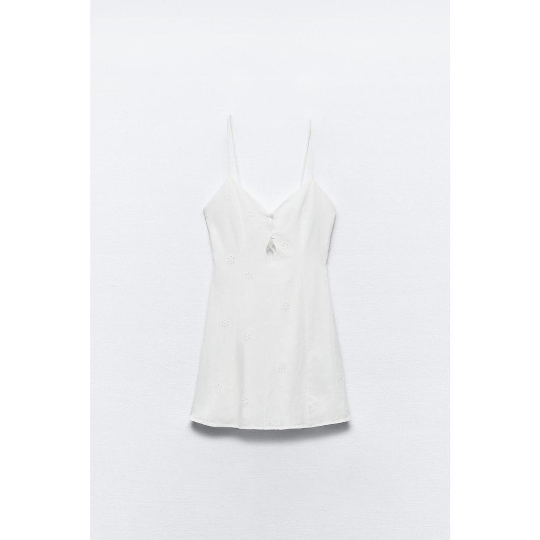 자라 자수 미니 원피스 0881/372 OYSTER-WHITE, 믿고 사는 즐거움 SSG.COM